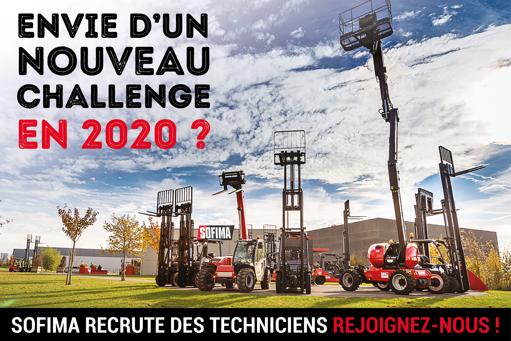 CLÔTURÉ – Envie d’un nouveau challenge en 2020 ? SOFIMA RECRUTE, Rejoignez-nous ! - Sofima